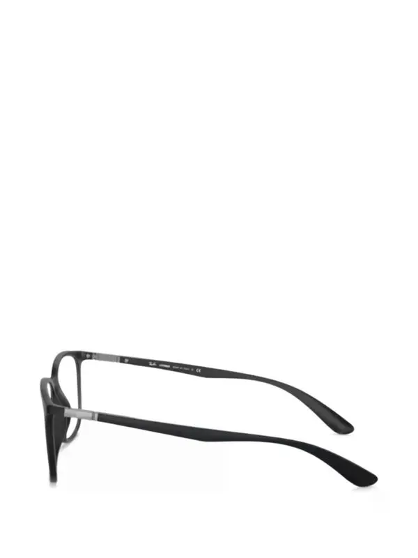 Ray-ban Matte Square Frame Glasses - Black