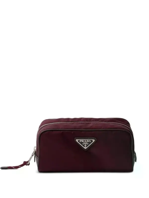 Prada Speedrock Re-nylon Pouch - Red