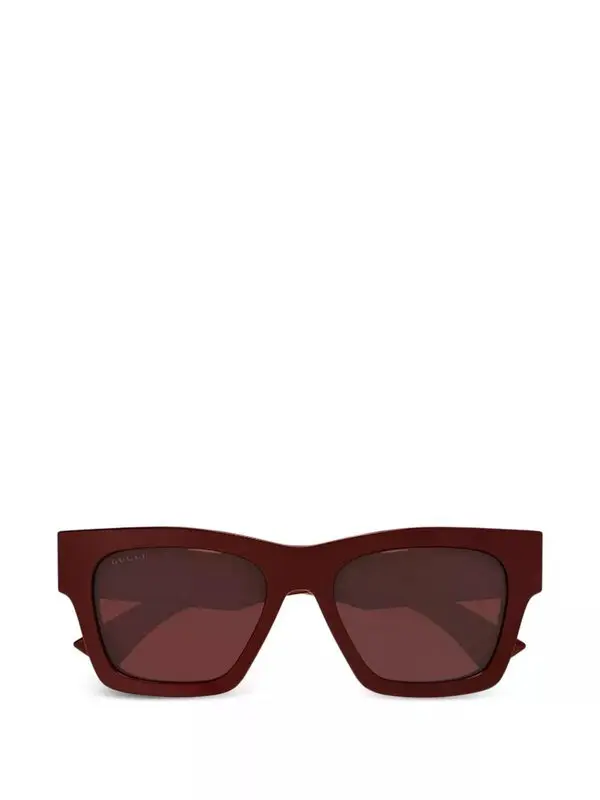 Gucci Square-frame Sunglasses - Red