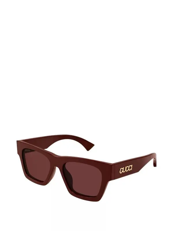 Gucci Square-frame Sunglasses - Red