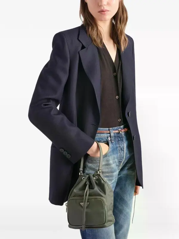 Prada Duet Drawstring Bucket Bag