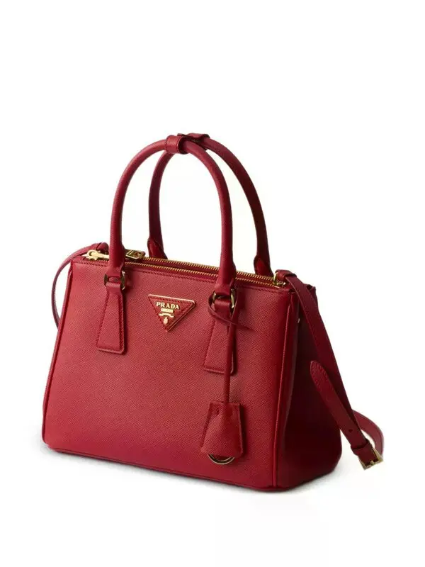 Prada Galleria Leather Tote Bag - Red