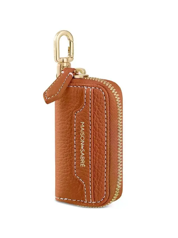 MAISON DE SABRE Zipped Key Charm - Brown