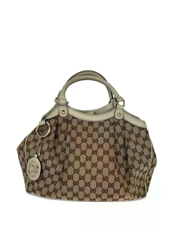 Gucci Medium Sukey Sima Gg Shoulder Bag - Neutrals