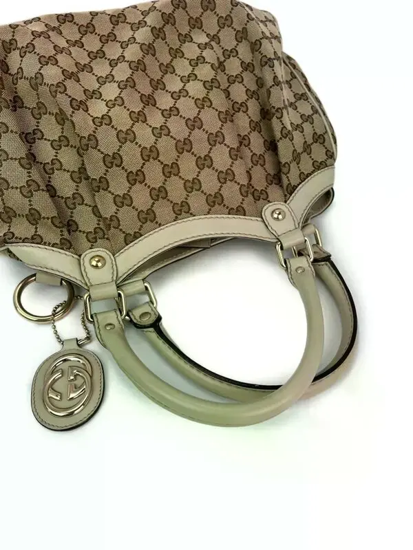 Gucci Medium Sukey Sima Gg Shoulder Bag - Neutrals