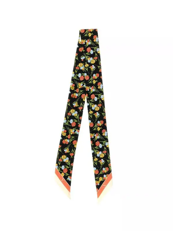 Valentino Garavani Garofani Print Bandeau - Black