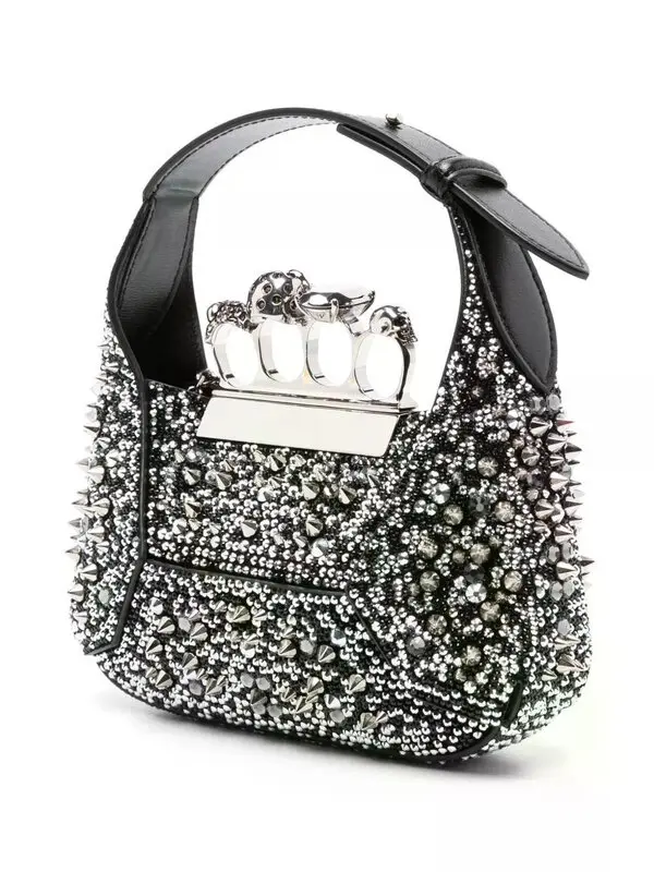 Alexander McQueen Mini Jewelled Hobo Bag