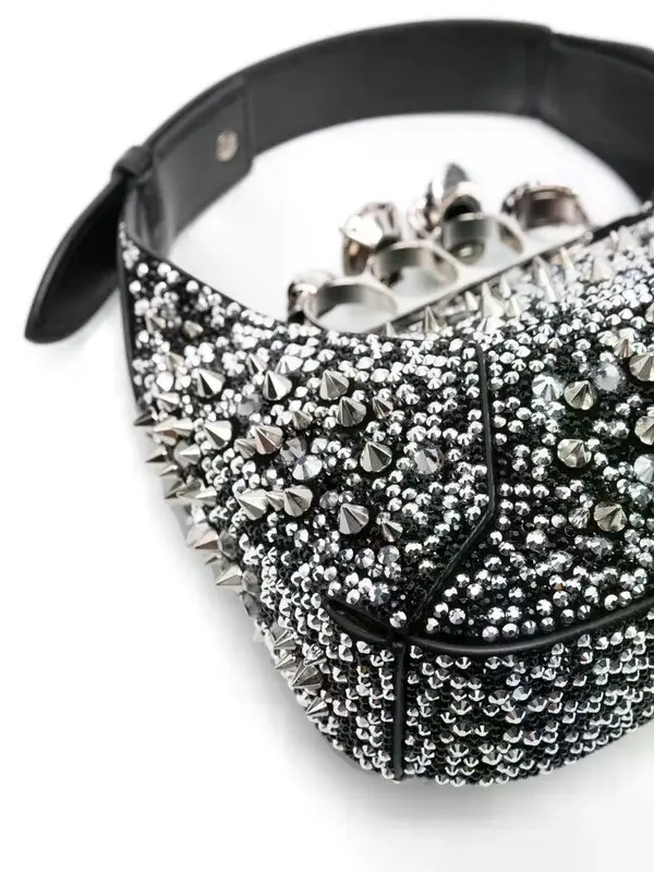 Alexander McQueen Mini Jewelled Hobo Bag