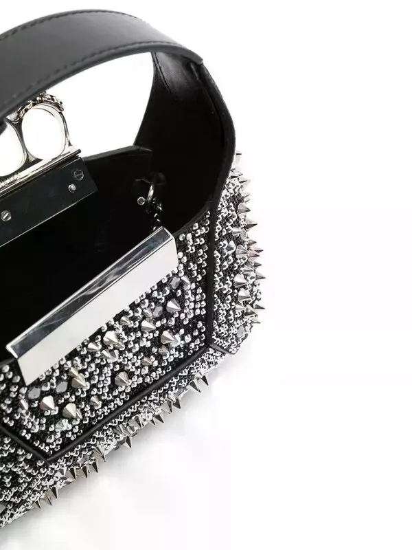 Alexander McQueen Mini Jewelled Hobo Bag