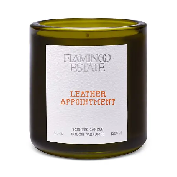 FLAMINGO ESTATE Leather Appointment Candle 8 Oz - No Color