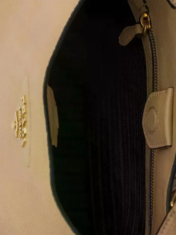 Prada Leather Shoulder Bag With Logo