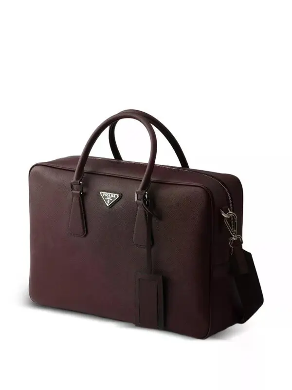 Prada Saffiano Leather Laptop Bag - Red