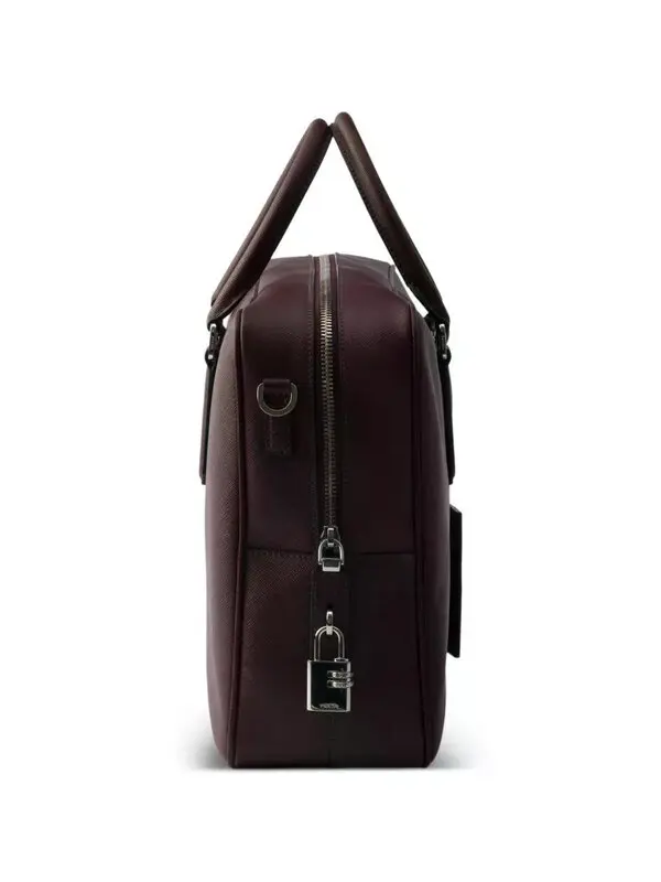 Prada Saffiano Leather Laptop Bag - Red