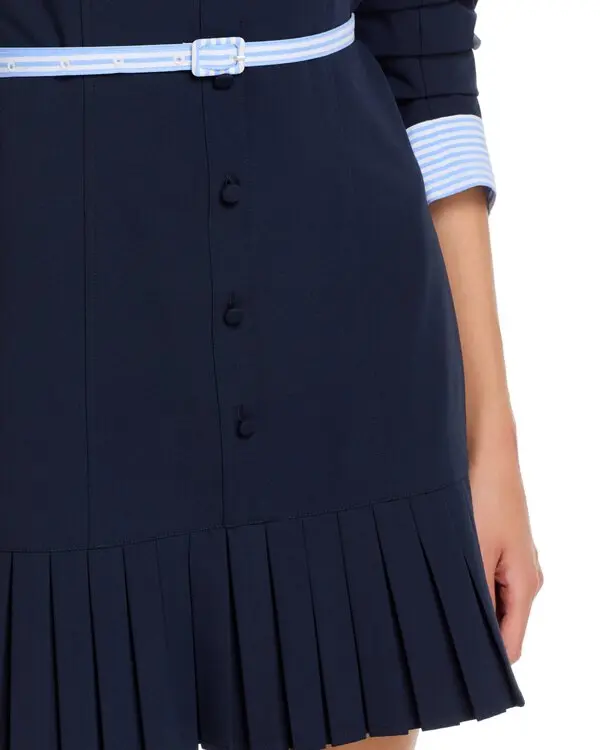 Cinq À Sept Luci Stripe Shirting Mini Dress