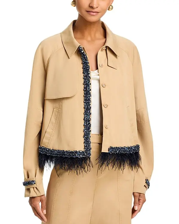 Cinq À Sept Carmila Jacket - Khaki/navy