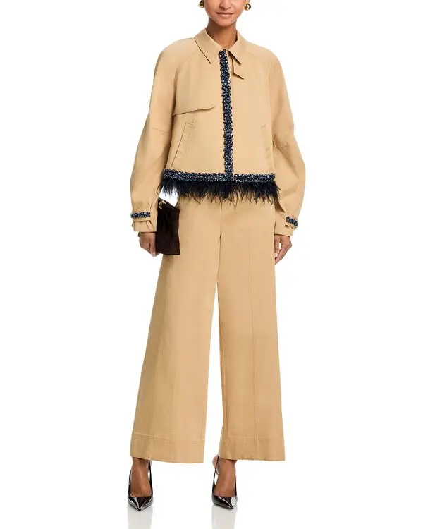 Cinq À Sept Carmila Jacket - Khaki/navy