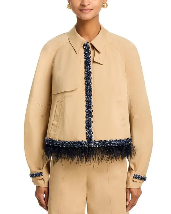 Cinq À Sept Carmila Jacket - Khaki/navy