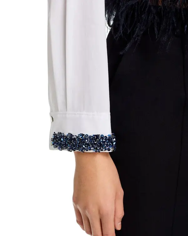 Cinq À Sept Sylvan Shirt - White/blue