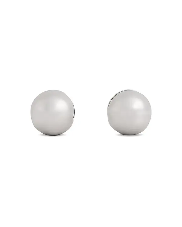 REISS Pollie Ball Huggie Earrings - Silver