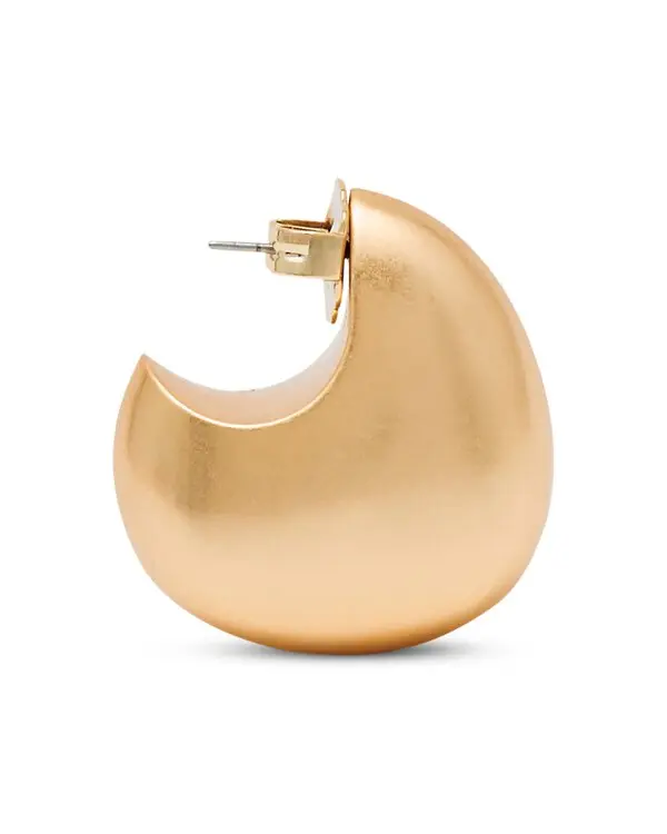 REISS Calla Curve Scoop Stud Earrings
