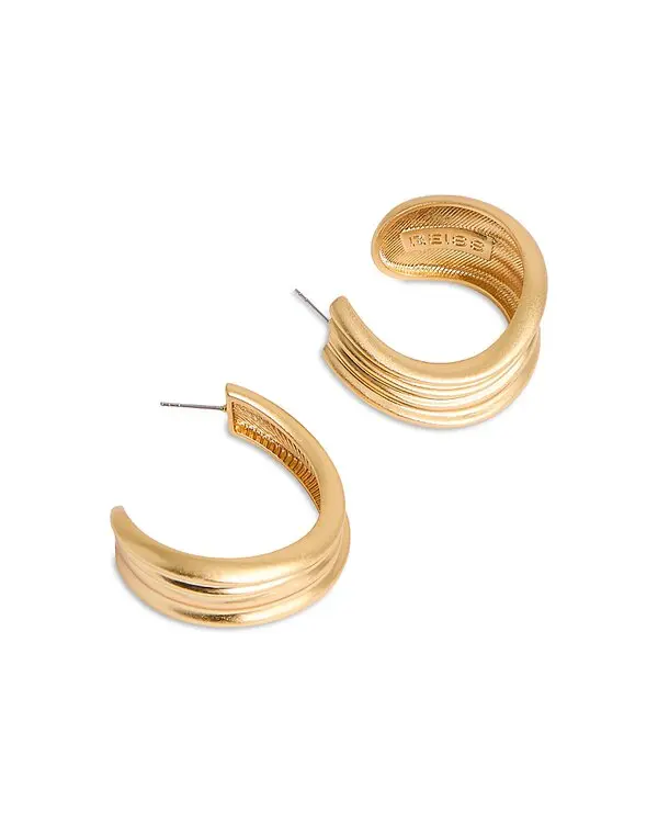 REISS Flavia Hoop Earrings - Gold