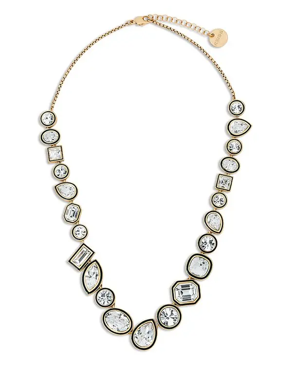REISS Cristiana Crystal Necklace - Gold