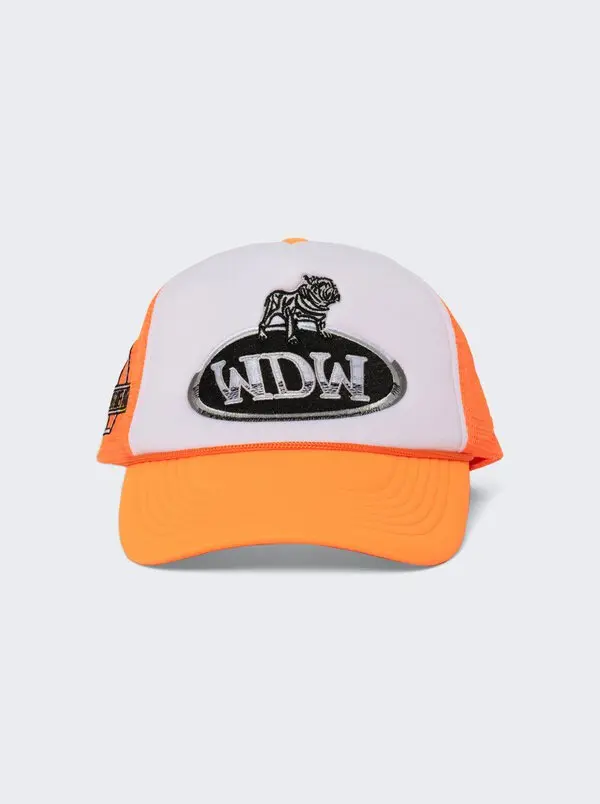 WHO DECIDES WAR BY EV BRAVADO Dale Trucker Cap - Orange