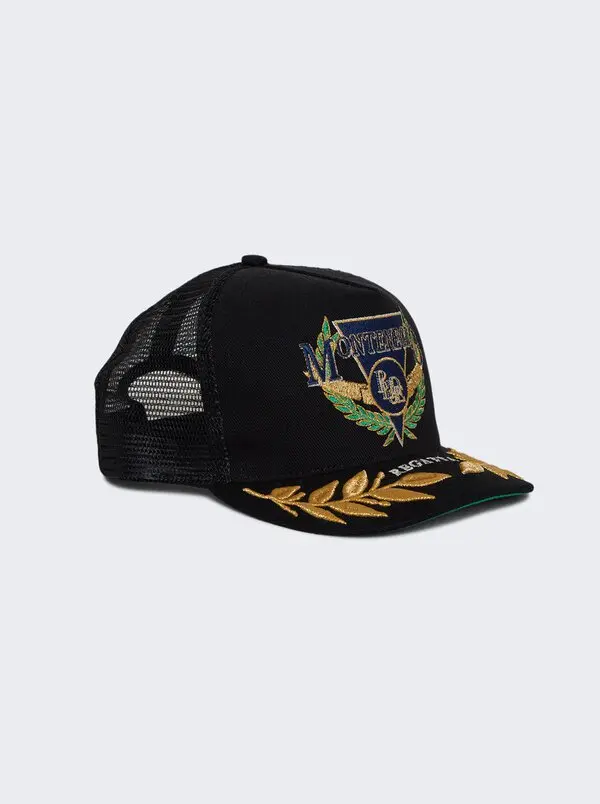 Rhude Montenegro Regatta Trucker Hat - Black
