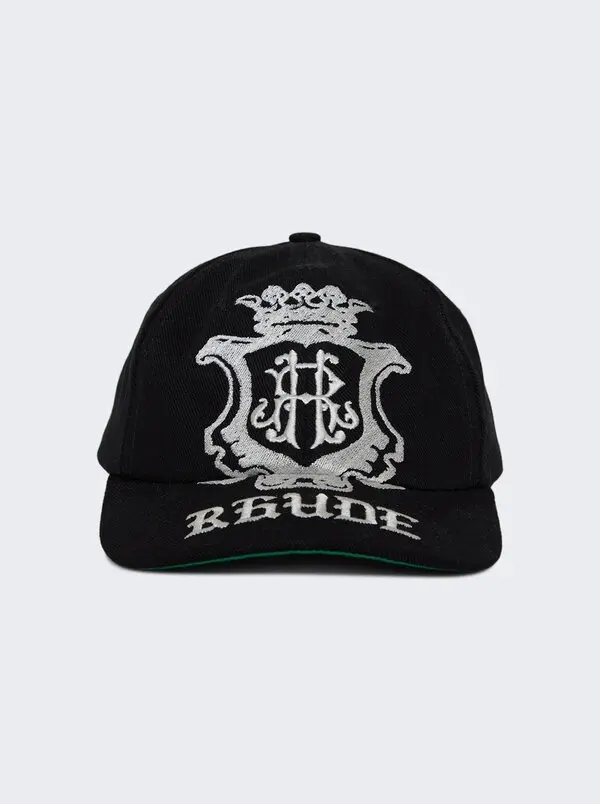 Rhude Grand Cru Crest Curved Brim Cap - Black