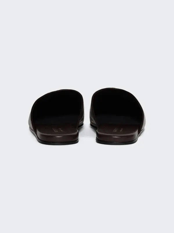 Gucci Horsebit Leather Mules - Black