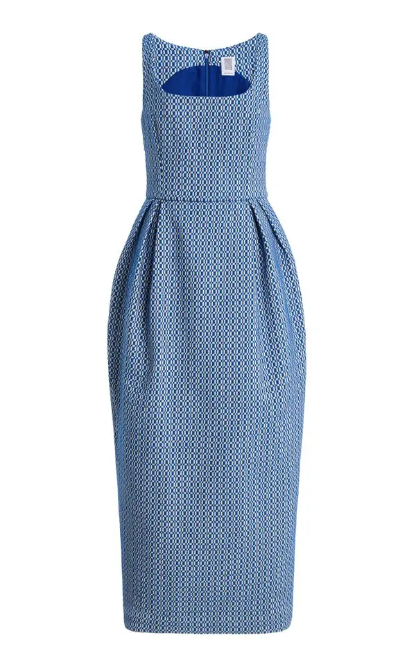 Rosie Assoulin Peg Woven Midi Dress
