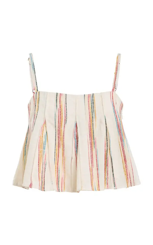 Rosie Assoulin Million Pleats Bandeau Top