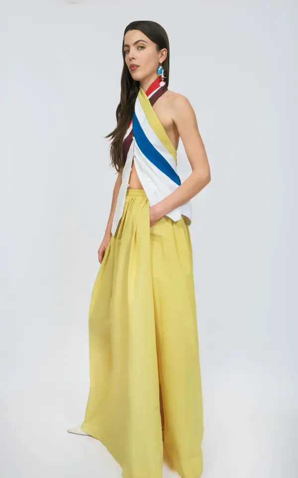 Rosie Assoulin Cotton Skant Skirt