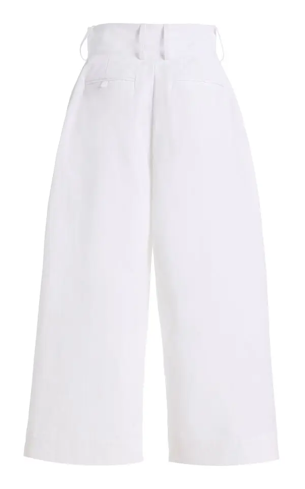 Rosie Assoulin Cotton Poplin Culottes