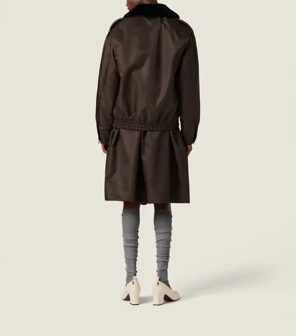 Miu Miu Technical Gazar Mini Skirt