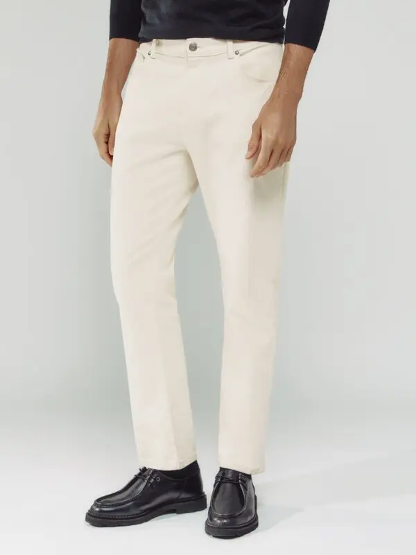 REISS Bishopsgate Straight-leg Jeans - White