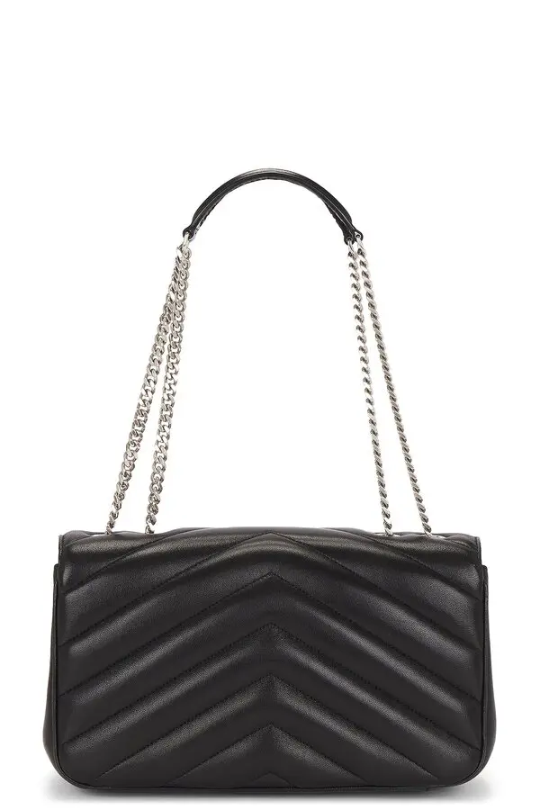 Saint Laurent Loulou Medium Chain Bag - Noir