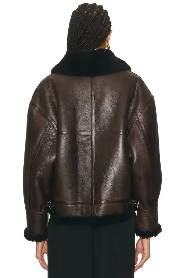 Nour Hammour Portia Shearling Jacket