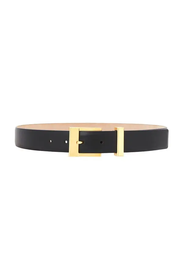 Khaite Manhattan 30mm Leather Belt - Black