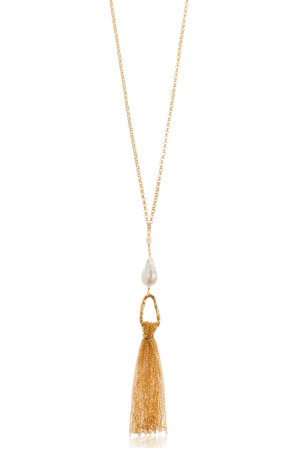 FORTE_FORTE Pearl Necklace - Gold