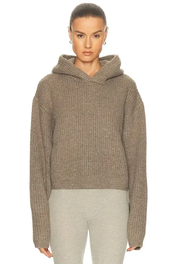Fear Of God Heavy Waffle 90's Hoodie - Homestead Heather