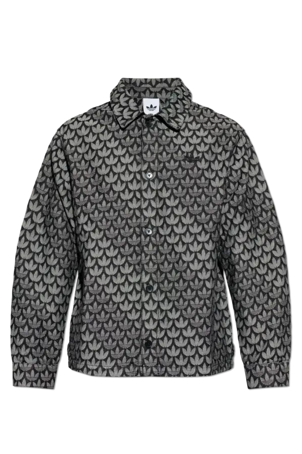 ADIDAS ORIGINALS Denim Shirt With Monogram - Black