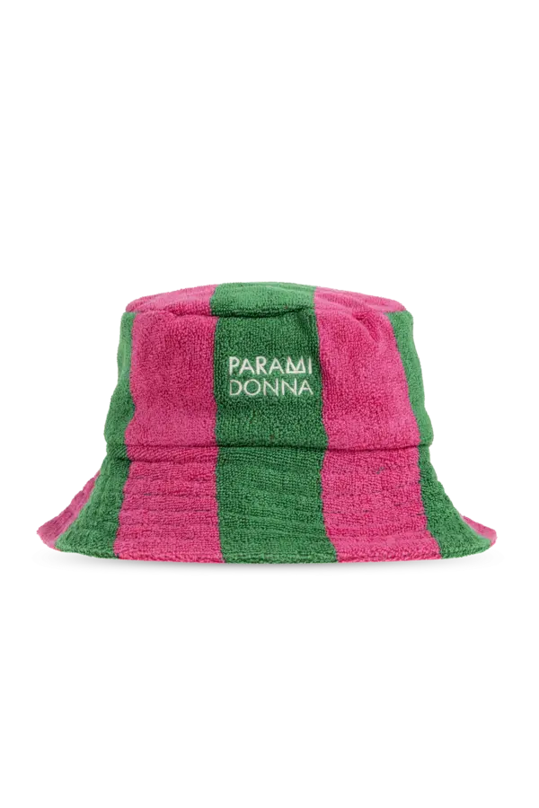 PARAMIDONNA Terry Cotton Bucket Hat - Pink