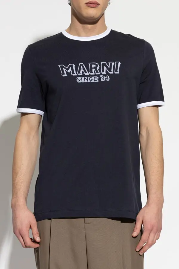 Marni T-shirt With Logo - Black