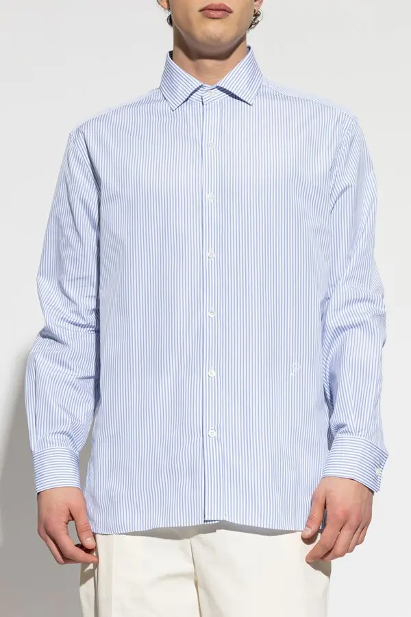 JW Anderson Shirt With Stripe Pattern - Light Blue