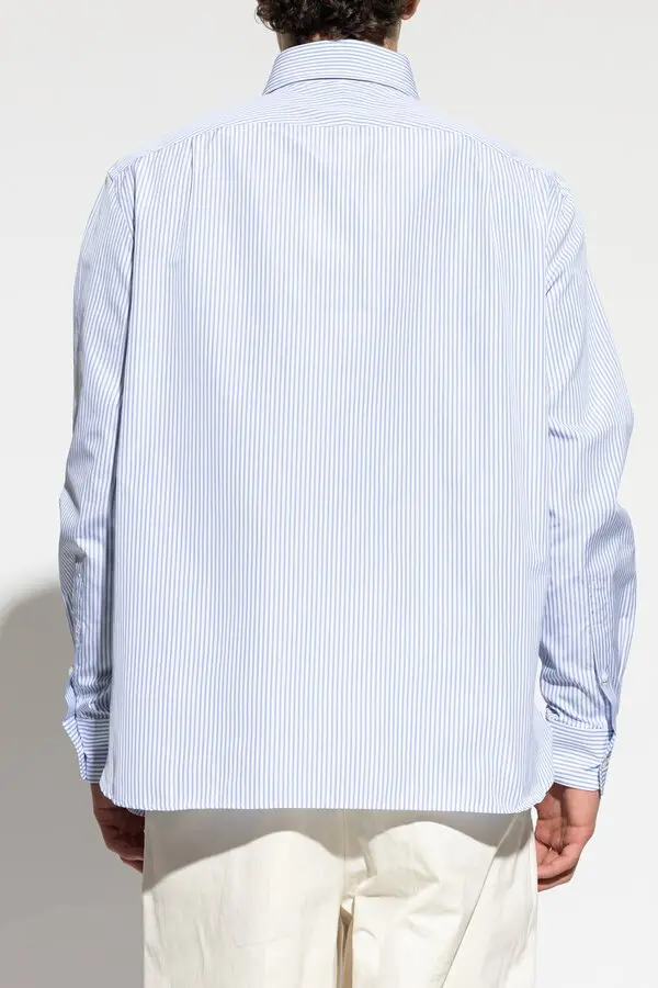 JW Anderson Shirt With Stripe Pattern - Light Blue