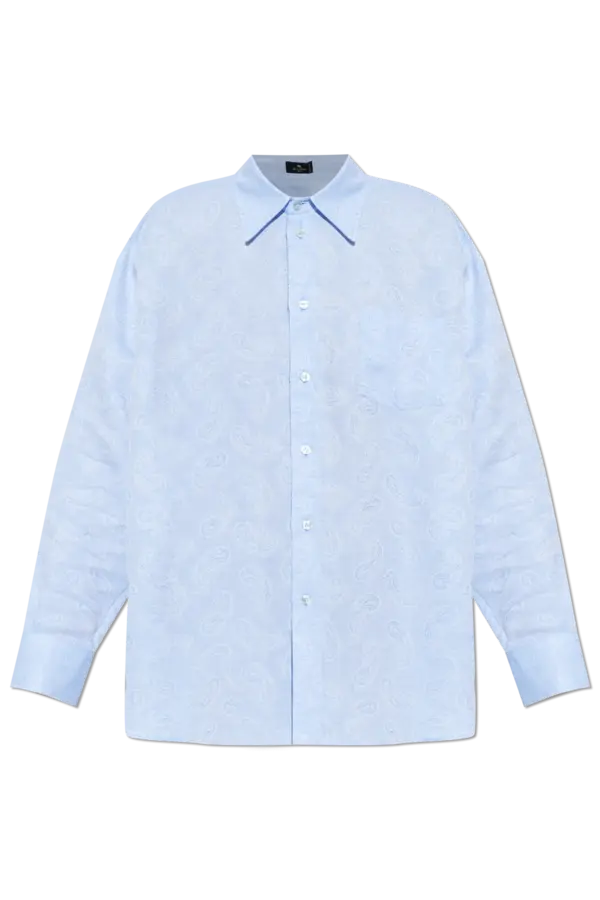 Etro Shirt With Pocket - Light Blue