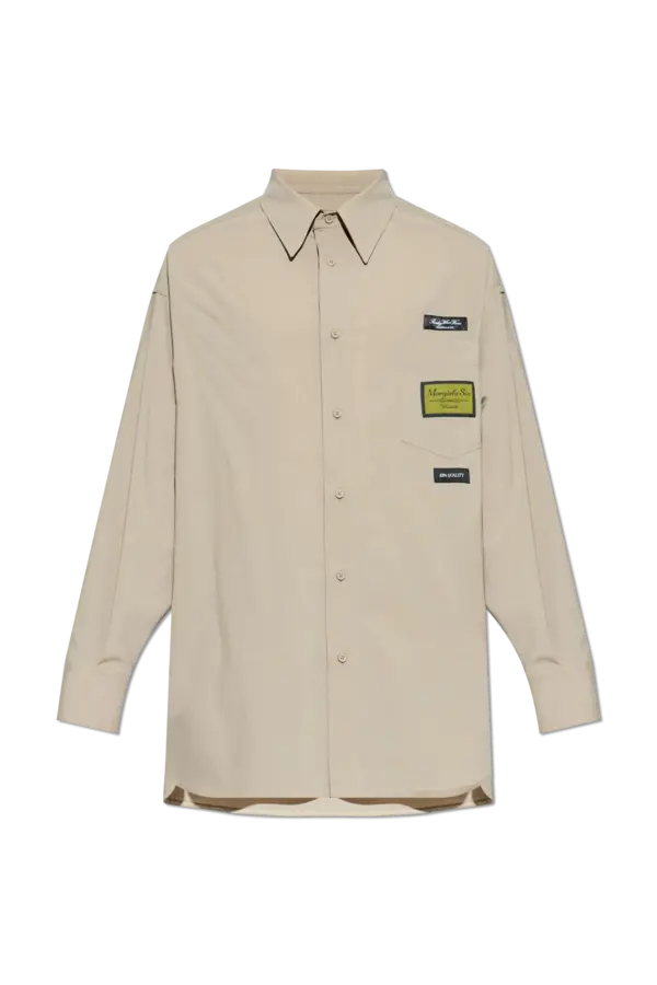 MAISON MARGIELA Shirt With Patches - Beige