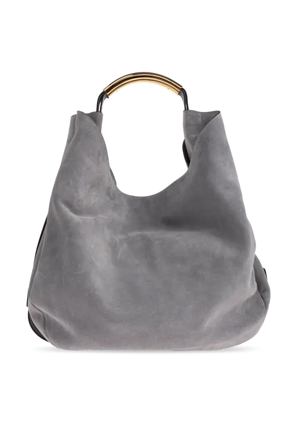 Moschino Suede Bucket Bag With Handle