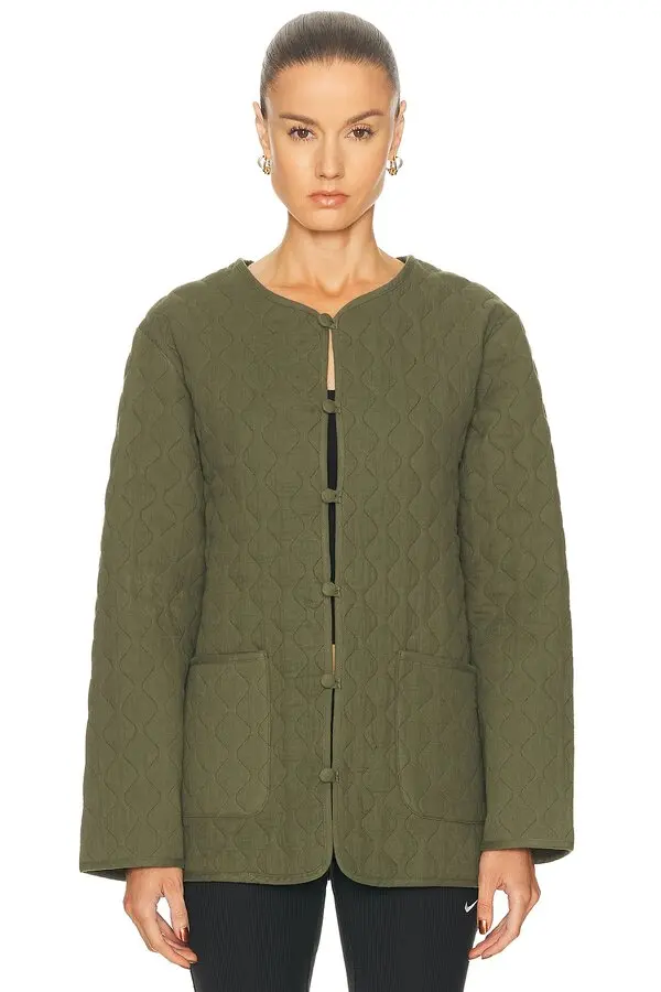 Donni. The Quilted Loop Jacket